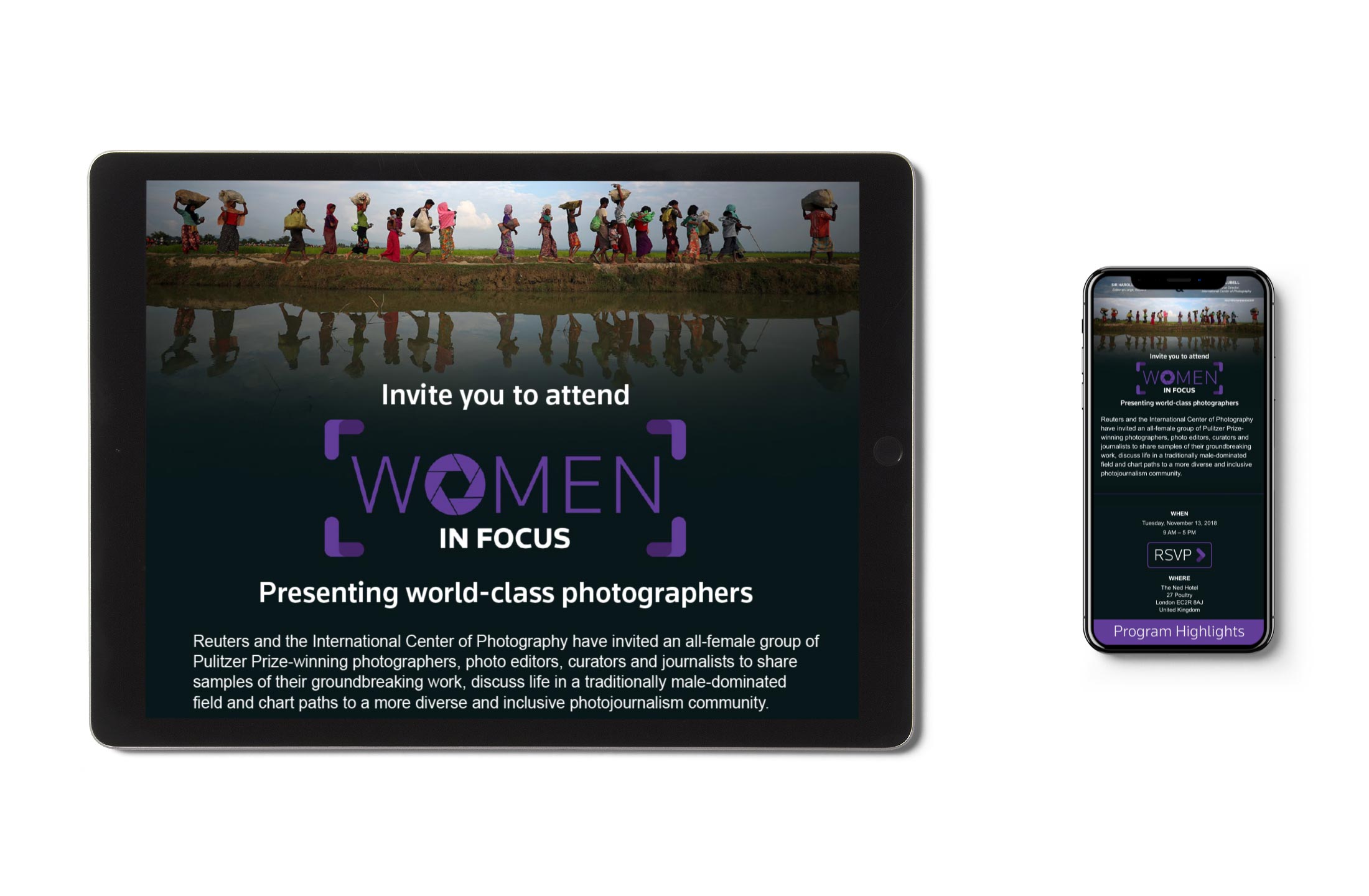 Women in Focus event branding - Cleveland Design