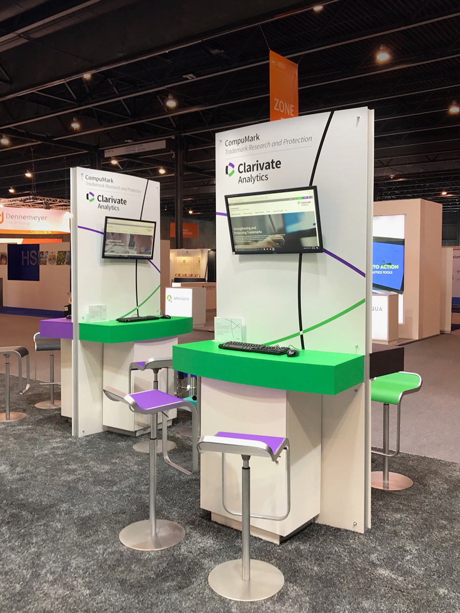 CompuMark exhibit booth - Cleveland Design