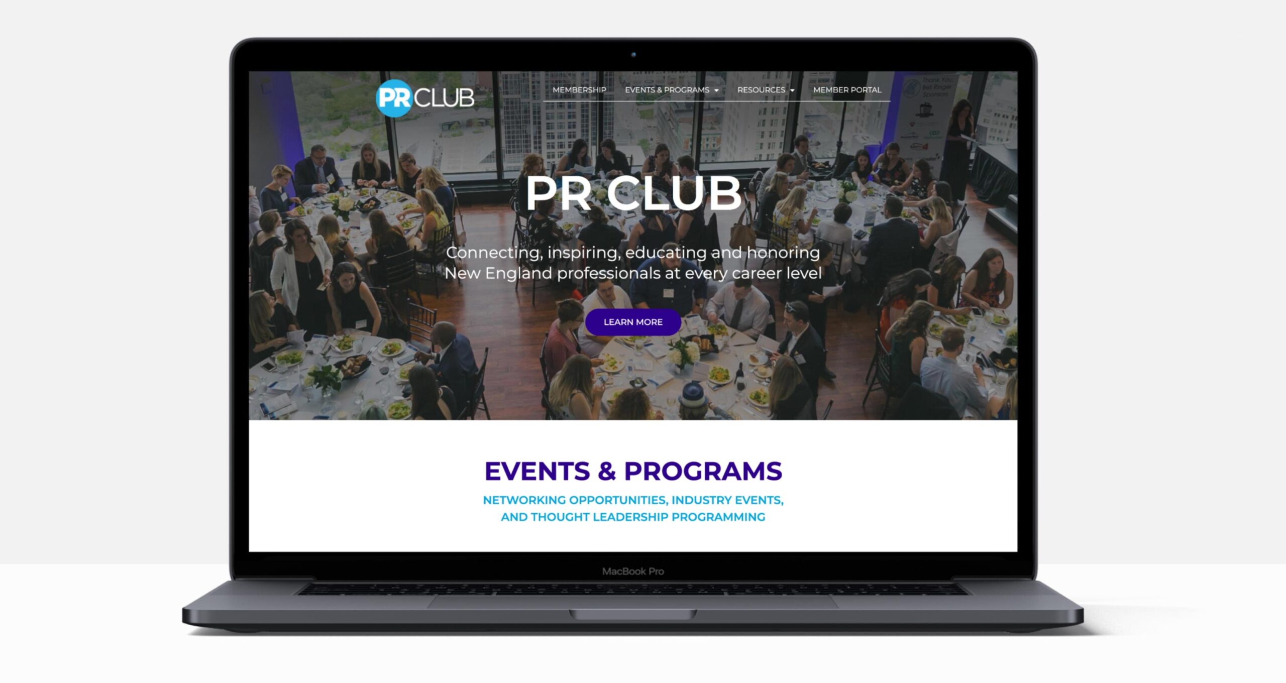 New website for PR Club - Cleveland Design