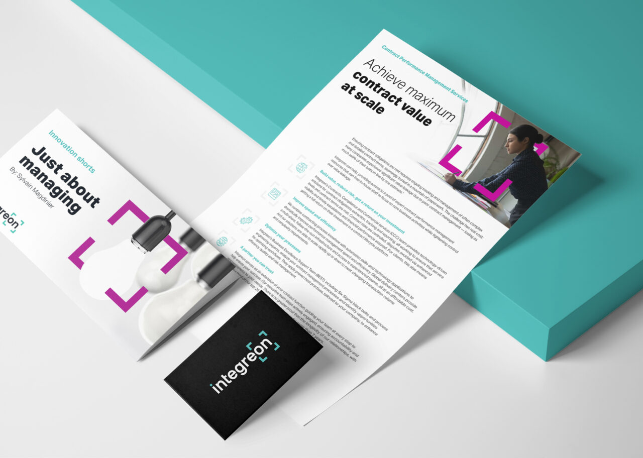 Integreon corporate rebranding campaign - Cleveland Design