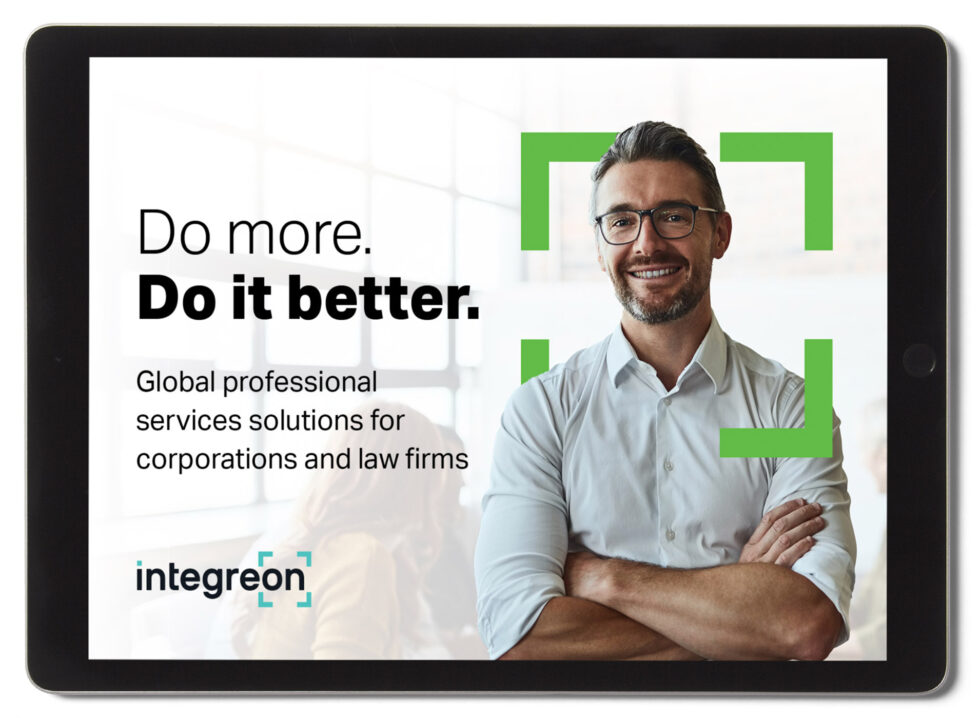 Integreon capabilities brochure: Raising the bar - Cleveland Design